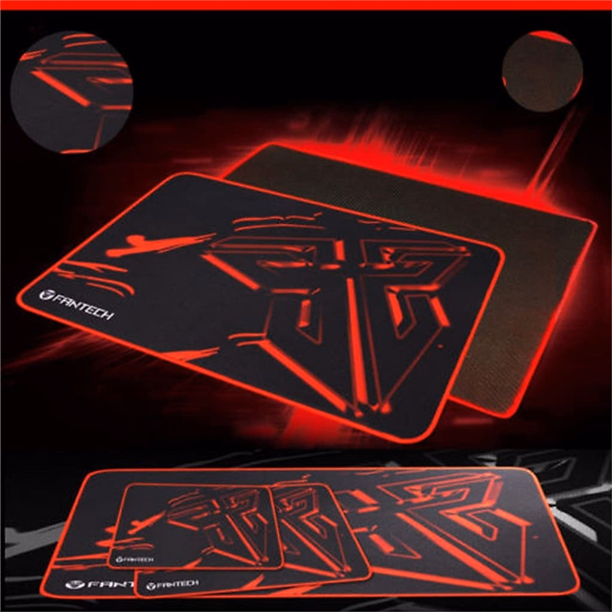 Cool Gaming Mousepad Anti-slip Natural Rubber with Locking Edge