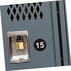 Tofficu 60 Sheets Locker Self-Adhesive Organizing of Digital Mail Bins - Cm for Adhesive Inventory Classification Number Label Stickers Decals Tool Sticker Sign Office Vinyl Round