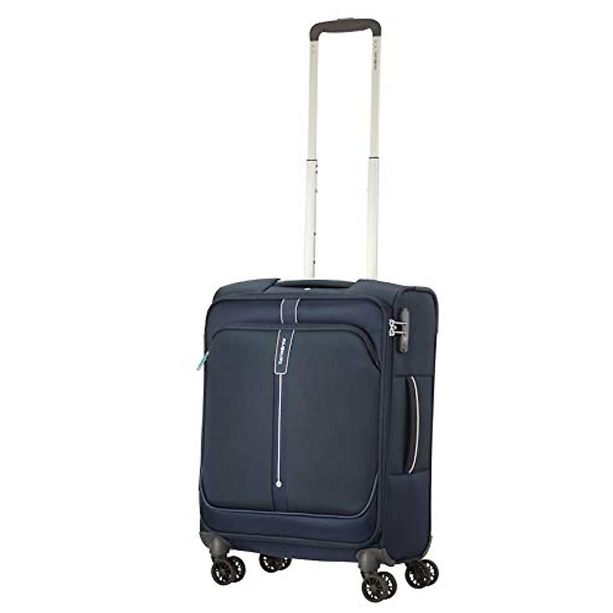 Samsonite Hand Luggage, Blue (Dark Blue), Spinner S, Lenght: 40 cm (55 cm-40 L)