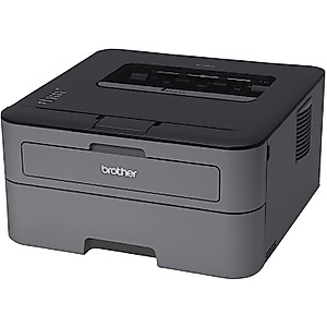Brother L-2300D Series Compact Monochrome Laser Printer I Auto 2-Sided Printing I Up to 26 Pages/min I 250-sheet/tray I 2400 x 600 dpi I 27ppm + Printer Cable