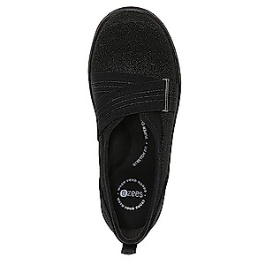 BZees Women's Niche III Flat, Blacknet, 8 Wide