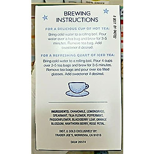 Trader Joe's Well Rested Herbal Tea 20 tea bags
