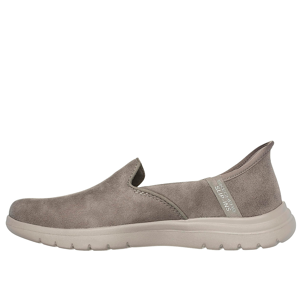 Skechers Women's Slip on Loafer, Taupe, 8