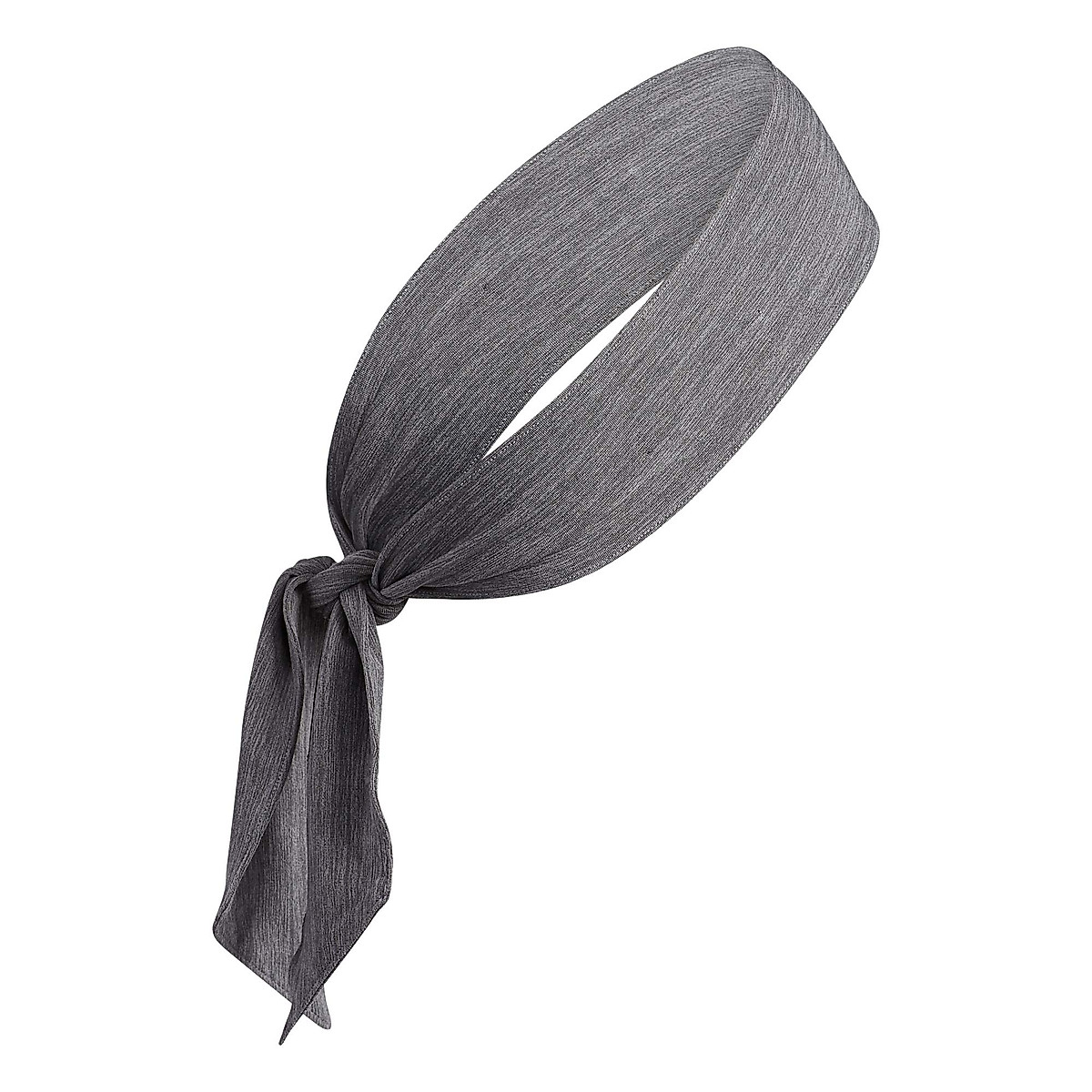 adidas Alphaskin Tie Headband, Heather Grey/Black, One Size