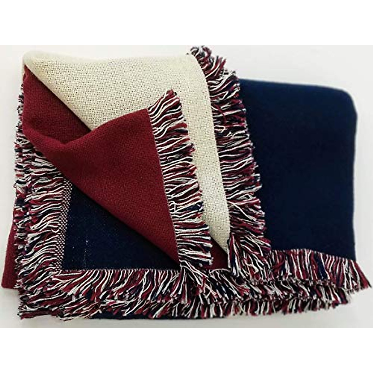 Texas State Flag Blanket - Gift Soft Tapestry Throw Woven from Cotton - Made in The USA (69x48)