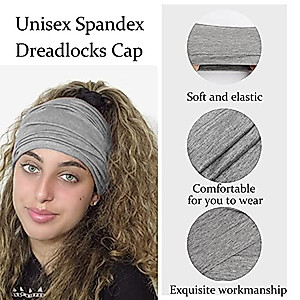 12 Pieces Under Scarf Hijab Cap Under Caps for Turban Head Wraps Scarf Solid Color Hijab Tube Unisex Stretch Dreadlocks Tube Neck Cover