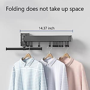 Kavlium Tri-Fold Wall Mounted Clothes Drying Rack, Laundry Drying Rack, Space Saver Clothes Rack, Easy to Install, Retractable Foldable Design for Balcony, Laundry, Bathroom.