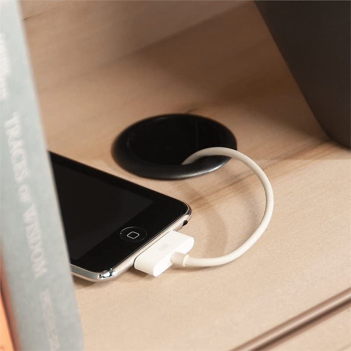 Sauder Harvey Park Full/Queen Bookcase Headboard with Doors, Pacific Maple Finish