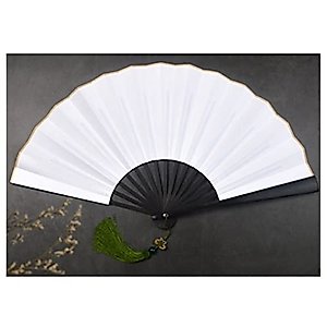 HRANG Chinese Fan Folding Hand Foldable Antique Folder Custom Fan, Chinese-styleFan for Women, Male Dominator Fan Paper Fan Hand Folding Fans Vintage Style