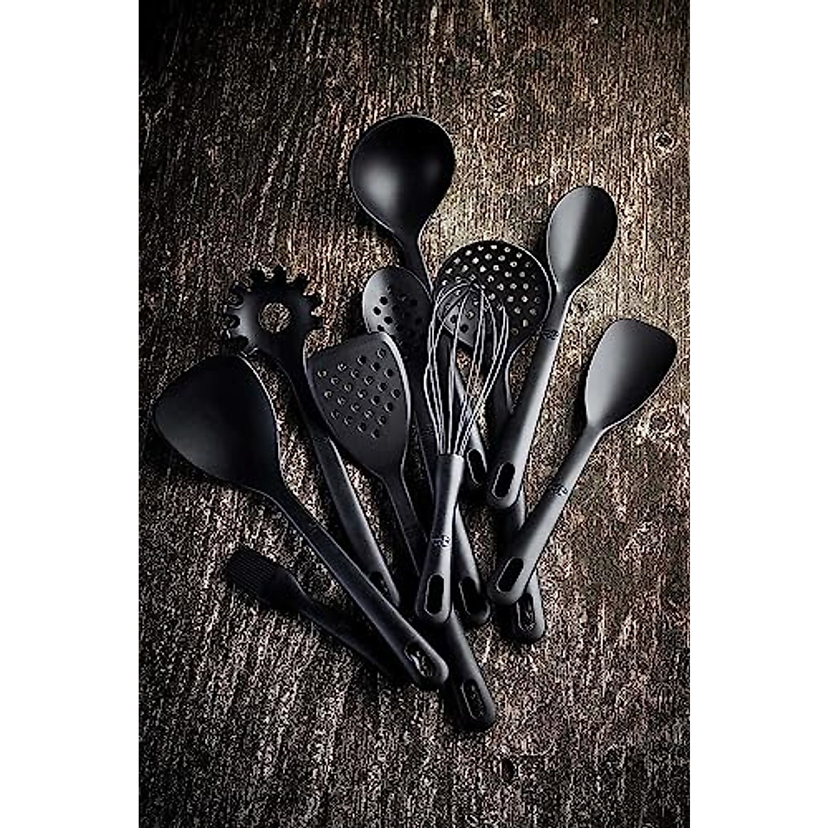 Ballarini Nero Silicone Soup Ladle, Made in Italy