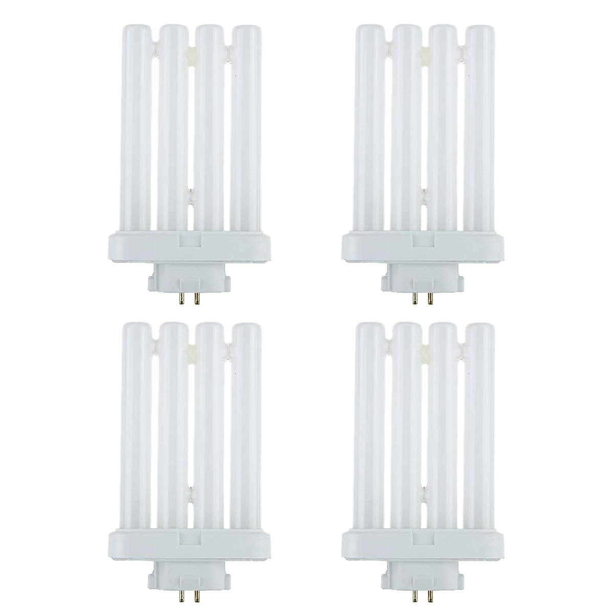 Dysmio Compact Fluorescent 27W Quad Tube, 6500K Daylight Light FML Light Bulbs with GX10Q-4 Base – 2 Pack