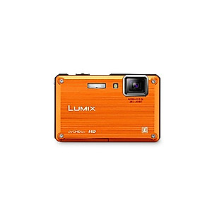 Panasonic Lumix DMC-TS1 12MP Digital Camera with 4.6x Wide Angle MEGA Optical Image Stabilized Zoom and 2.7 inch LCD (Orange)