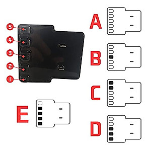 MENSI New Universal Electronic Spark AA Battery Ignition Module Push Button or Non-Manual Assembly Kit 5 Exits Ignitor Parts Suitable for Charbroil G511-0055-W1 and Other Models