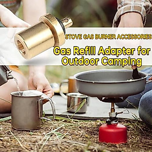 YYKSYDPT Outdoor Gas Refill Adapter Fill Butane Tank Gas Refill Adapter for Outdoor Camping Gas Burner Accessories Suitable for Outdoor Camping Hiking Picnic Use (3)