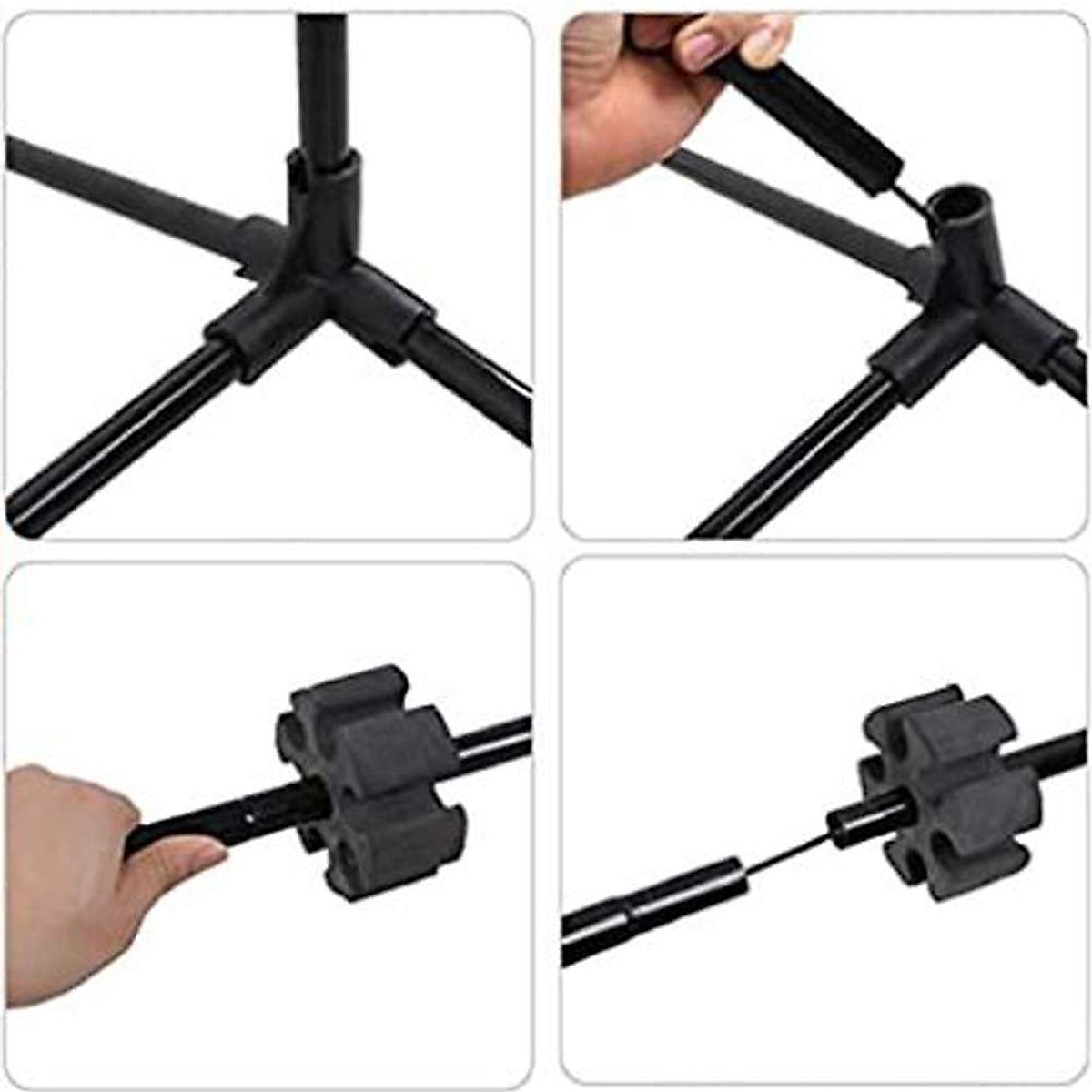 mike Glople Portable Badminton Net Set - 20 Ft Net for Tennis, Soccer,Pickleball - Easy Installation Nylon Sports Net with Poles - for Indoor,Outdoor Court, Beach, Driveway,Park-Black Colour