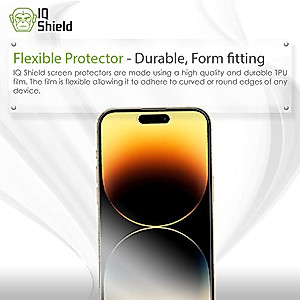 IQShield Screen Protector Compatible with Apple iPhone 14 Pro Max (6.7 inch)(2-Pack) Anti-Bubble Clear TPU Film