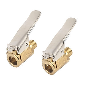 X AUTOHAUX 2pcs Tire Chuck with Clip Adapter Air Chuck Tire Inflator Compressor Pump Connect Accessories for Vehicle