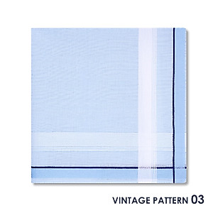 Selected Hanky 100% Cotton Men's Handkerchief 6 Piece Gift Set