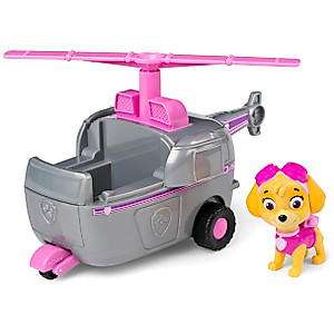 LA PAT' PATROUILLE - VEHICULE + FIGURINE - Véhicule de 15 cm Avec 1 Figurine À Collectionner Pat' Patrouille - Paw Patrol - 6052310 - Jouet Enfant 3 Ans et + - Modèle Aléatoire