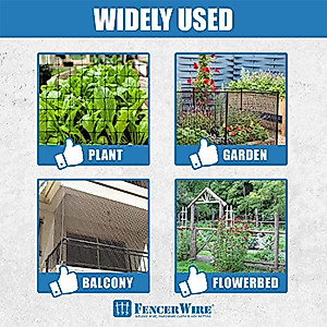 Fencer Wire 7 ft. x 100 ft. Garden & Plant Protective Netting with 3/4" Mesh, Reusable & Doesn't Tangle, Protection Against Bird, Deer and Other Animals, Multiple Choices Available (c. Heavy Duty)