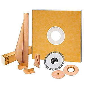 Schluter Kerdi-Shower Kit 48" x 48", PVC Flange