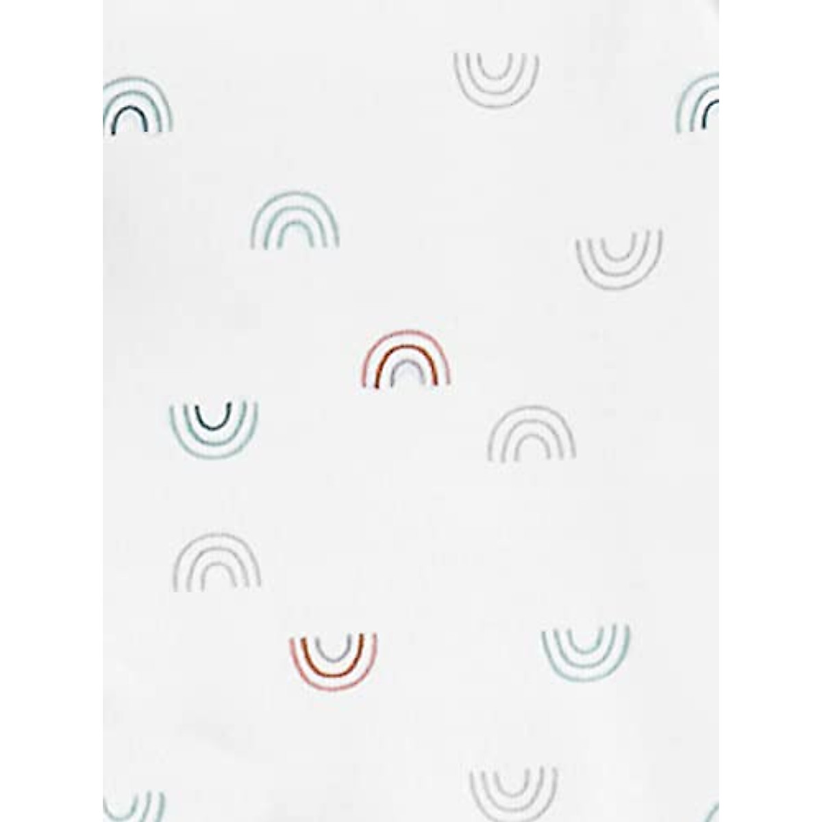 Simple Joys By Carter's Unisex Baby 6-pack Short-sleeve Bodysuit Shirt, Animal/Rainbow/Stripe/Text Print, 3-6 Months US