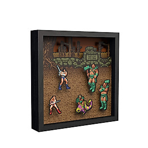 Pixel Frames Golden Axe 9x9 inches (Big) Shadow Box Art