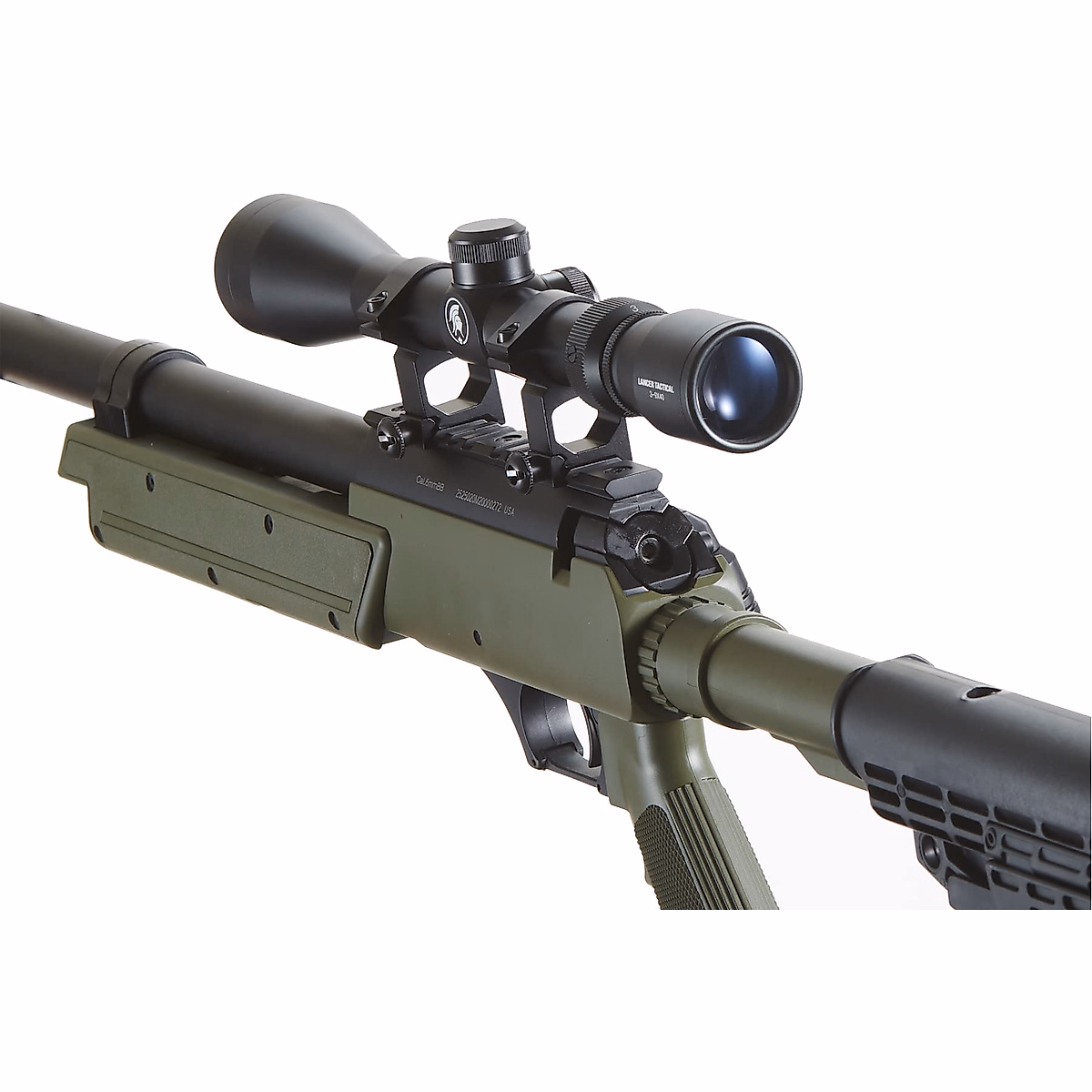 Powerful MB13 APS SR-2 Metal Bolt Airsoft 450 FPS Single Bolt Action Sniper Rifle with 3X Scope, Speed Loader and 0.20g 6mm BBS, Color Green