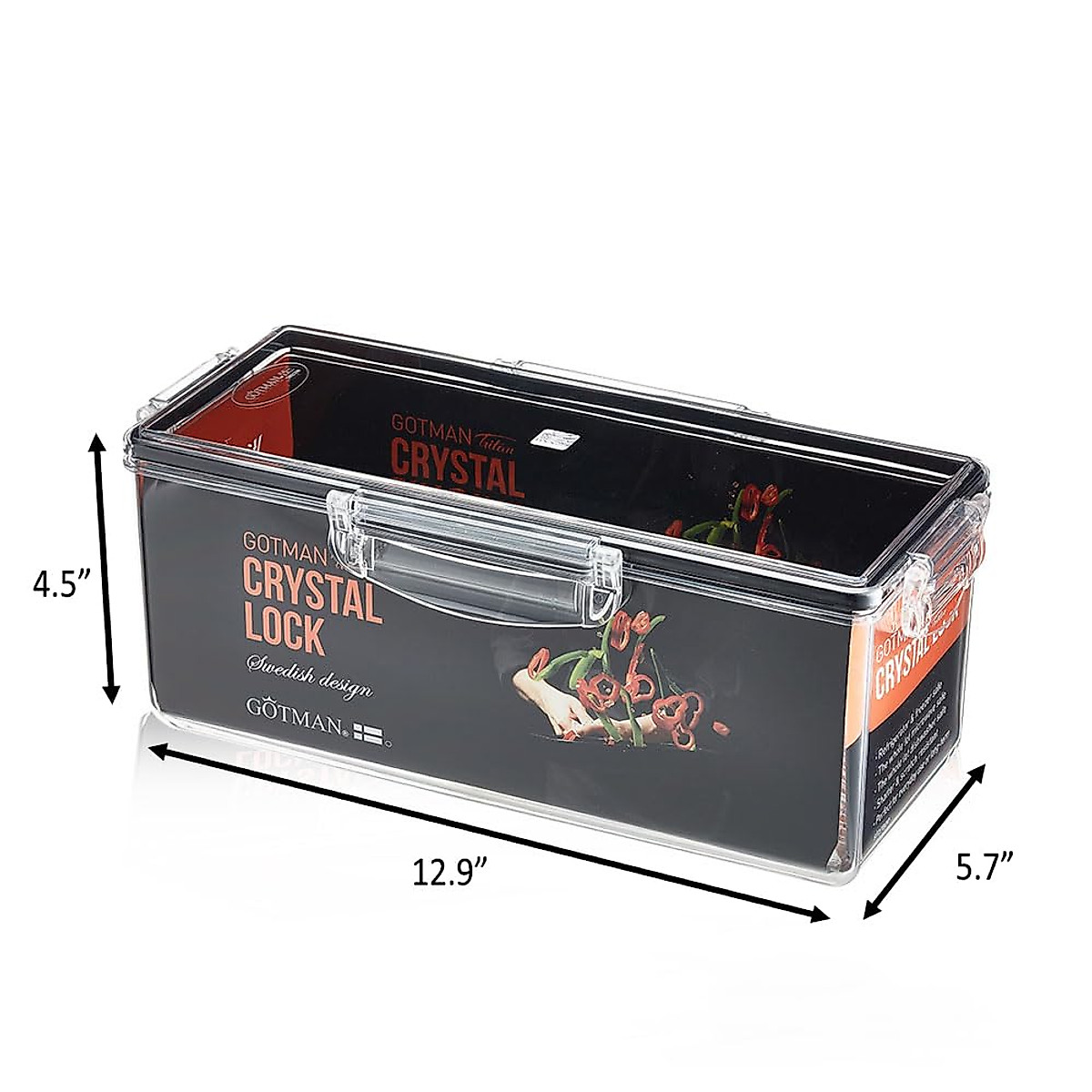 gotman Airtight Food Storage Container with Lid (111.6 oz,With Removable Drain Tray)-BPA-Free | Dishwasher, Microwave & Freezer Safe | Leak-Proof Lids | Kimchi Storage Container | Fresher Food