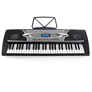 Joy LCD Screen 54-Key Portable Electronic Keyboard for Beginners with Power Supply