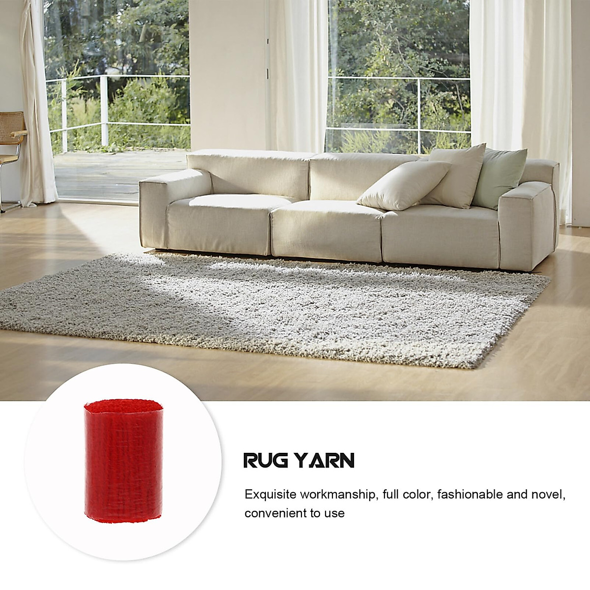 Carpet Embroidery Yarn Bulk Yarn Knitting Kits for Carpet Rug 10 Rolls Blanket Yarn for Crocheting Arts Crafts Sewing Yarn Knitting Crafts Yarns Embroidery Carpet Yarns