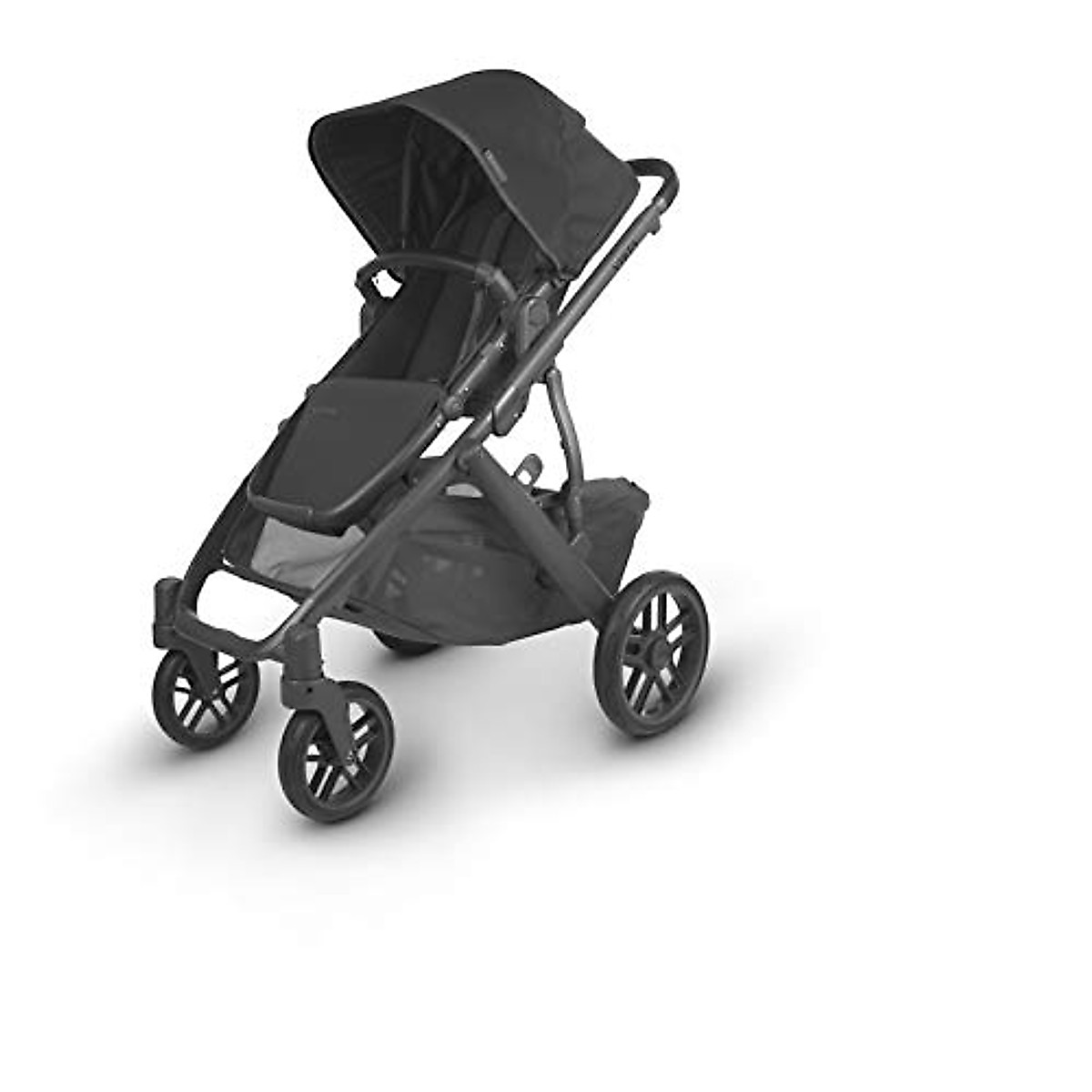 UPPAbaby Vista V2 Stroller - Jake (Black/Carbon/Black Leather) + Piggyback for Vista & Vista V2