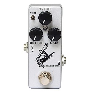 YMUZE Moskyaudio Mini Silver Horse Effect Pedal Overdrive Pedal for Electric Guitar