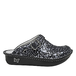 Alegria Women's Seville Chrome Bloom Leather Clog 9.5-10 M US