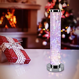 LKUA Floor Lamp for Bedroom, Decorative Elegant Design Metal Exposed Rope Modern Standing Lamp for Bedroom, Living Room, Office, Kids Room (White)