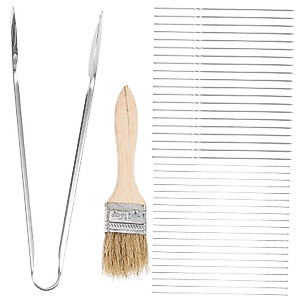 5 Sets Barbecue Tool Set Grill Utensils for Outdoor Grill Bbq Grill Accessories Grilling Tools Outdoor Grill Sticks Multi-function Grill Clip Barbecue Accessories Grilling Utensils