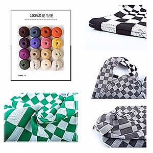 MOMEITU Women's Hobo Bag Checkerboard Knit One Shoulder Tote Bag Woven Tote Bag One Shoulder Shopping Bag Hobo Bag(Black and White Grid)