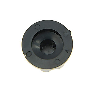 Dopro 10x Guitar Mini Effect Pedal Knobs 6mm Black w/Silver Cap Knob for Boss Pedals