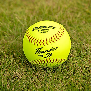 Dudley12" USASB Thunder Hycon Slowpitch Synthetic Softball - 12 Pack