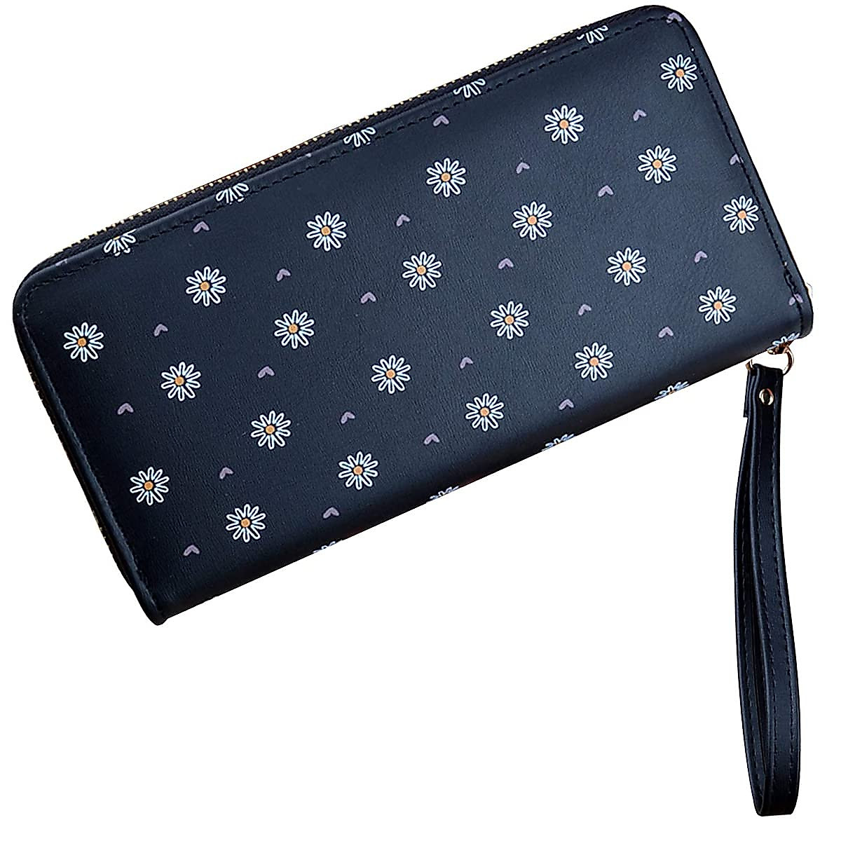 Ladies Wallets, PU Leather Long Wallets, Multi-card Slot Flower Wallets, Zipper Pocket Coin Purses, New Large-capacity Wallets, Exquisite Gifts for Girlfriends and Colleagues