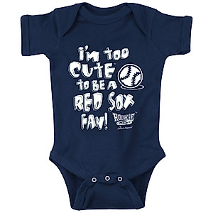 Rookie Wear By Smack Apparel New York Baseball Fans. I'm Too Cute Onesie (NB-18M) (Onesie, 6M)