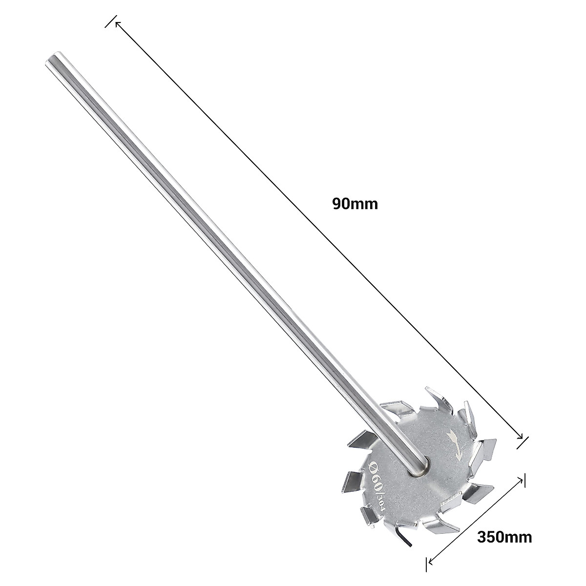 4E's USA Dissolver Stirring Rod for Overhead Stirrer Mixer