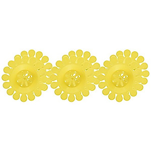 Compac Sink Daisy Scented Kitchen Sink Strainer infuses & Freshens Your Sink, Must Have Kitchen Sink Accessories, Sink Drain Strainer - Catcher, Yellow, Lemon Scent, 6 Count, (3 Packs of 2)