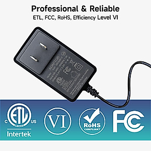 2Pack 5V 3A/3000mA DC Universal Power Supply Adapter, 100-240V 50/60Hz AC to DC 15W Wall Charger with 4 Tips for Router,CCTV Camera, Speaker,Power Bank, E-Reader,USB Fan and More 5V Devices, ETL FCC