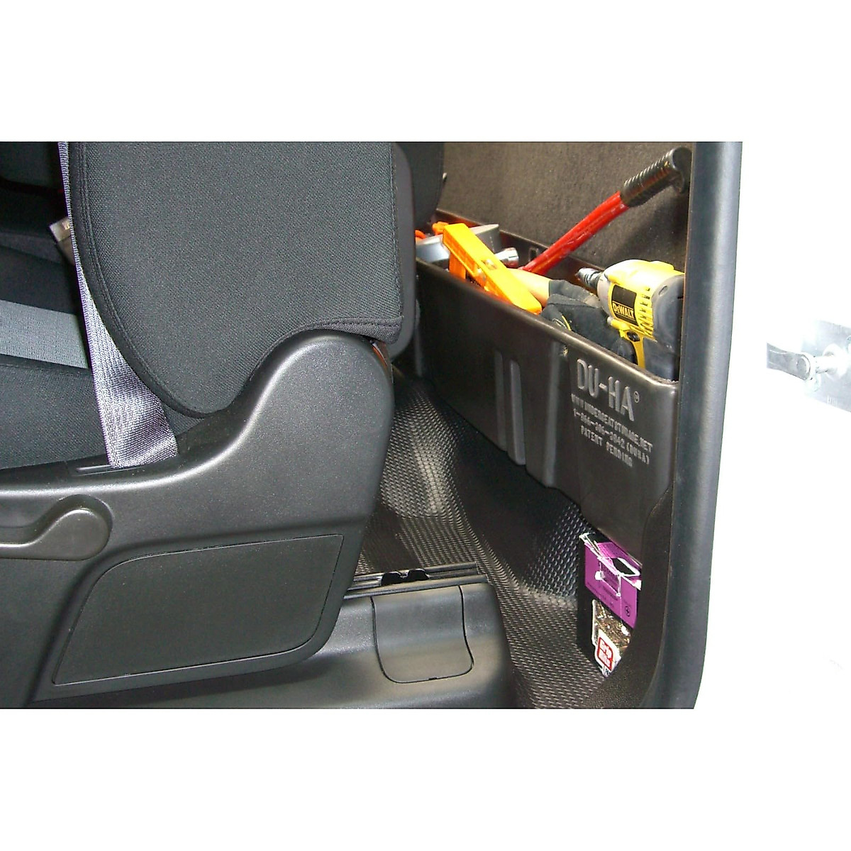 DU-HA Behind-the-Seat Storage Fits 07-17 Chevrolet/GMC Silverado/Sierra Regular Cab, Black, Part #10058