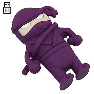 8GB Ninja Model USB 3.0 Flash Drive Memory Stick PenDrive Thumb Drive Jump Drive USB Flash Memory USB 3.0 Drive Ｕ Disk USB Stick Flash Disk Pen Drive - Purple