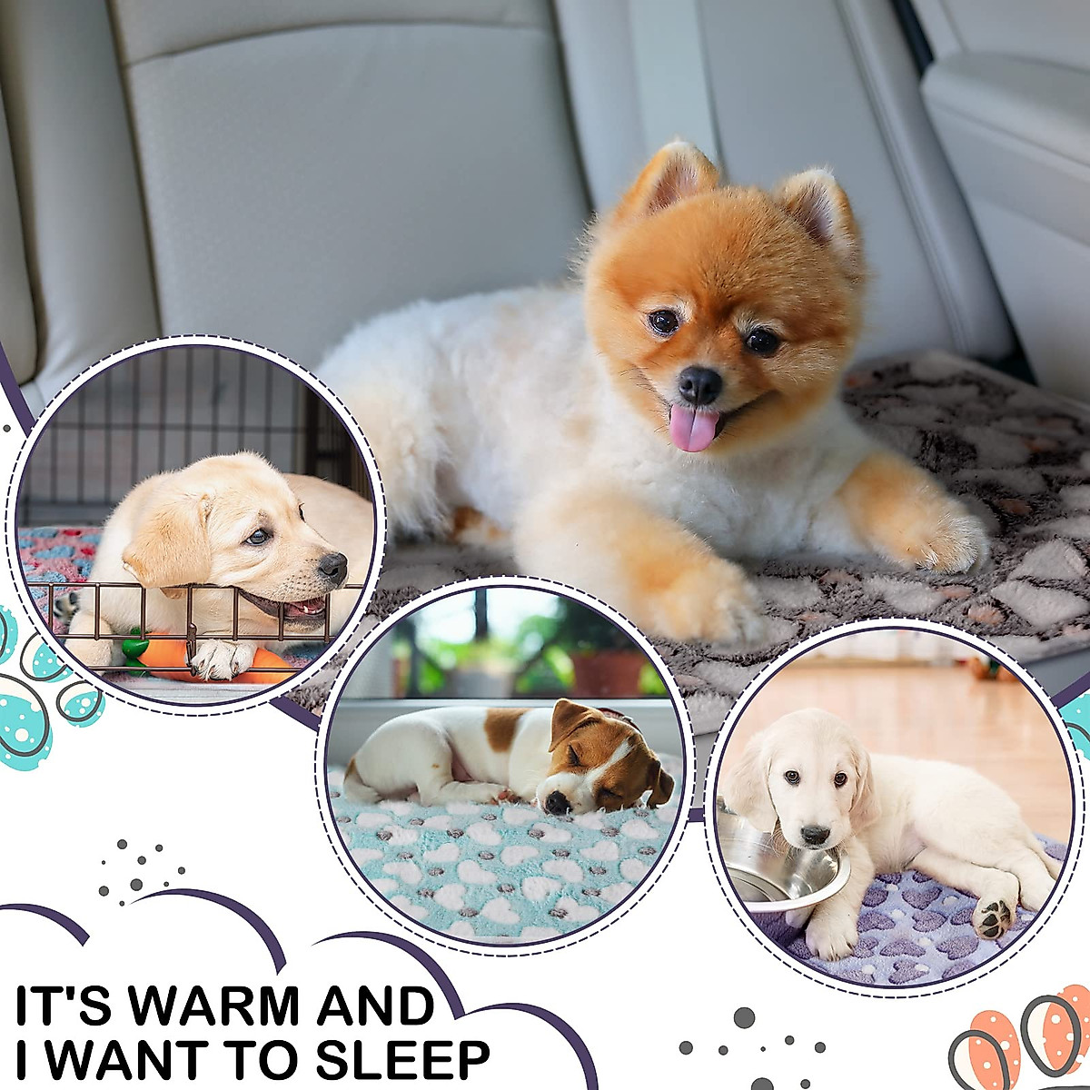 8 Pcs Guinea Pig Bedding Cage Liners Bulk Waterproof Blankets Small Animal Flannel Throw Bedding Absorbent Reusable Pet Pee Sleep Mat Pad Cover for Hamster Ferret (Heart,12 x 12 Inch)