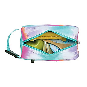 PackIt Freezable Classic Lunch Box (Tie Dye Sorbet) and Snack Box Bundle