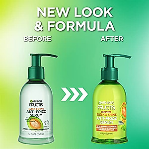Garnier Fructis Sleek & Shine Anti-Frizz Serum, Frizzy, Dry, Unmanageable Hair, 5.1 fl. Oz (Packaging May Vary)