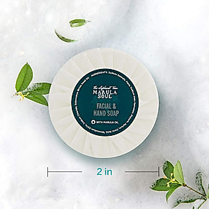 OPPEAL Marula Soul Travel Size Toiletries 3-Piece Set | 1oz Conditioning Shampoo, Body Wash, Facial Soap | Ambergris Scent | 150 Pcs Total | Ample Bulk for Guests